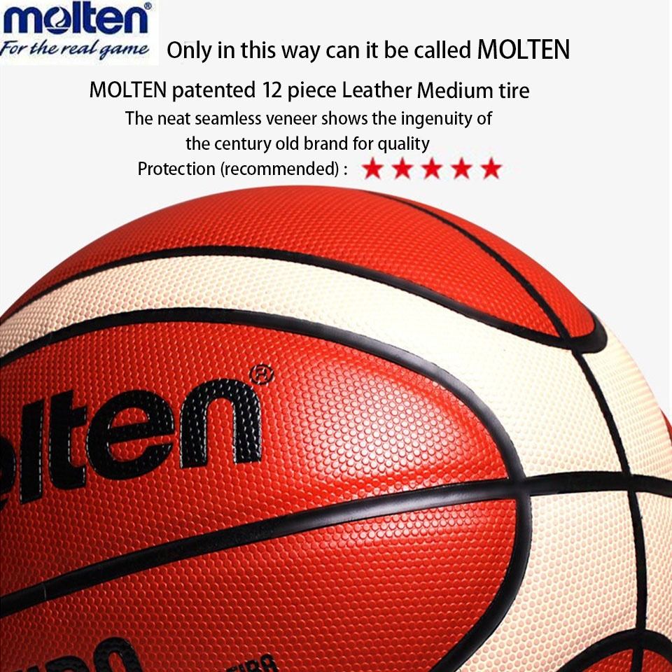MOLTEN Basketball FIBA GG7X Size 7 Indoor Outdoor Basketball Court ...