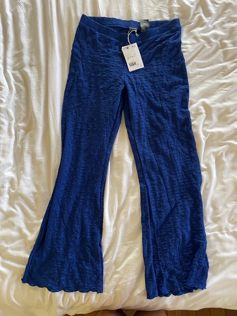 Monki blue pants on Carousell
