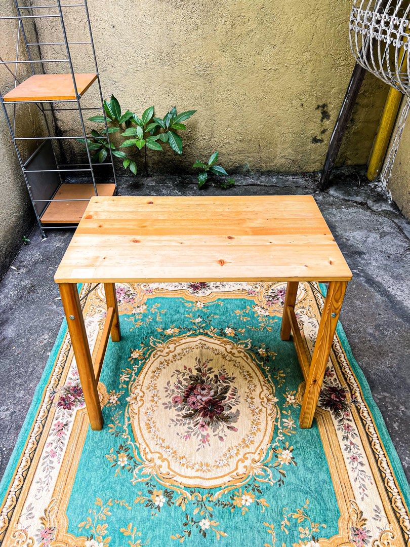 MUJI pine folding table, Furniture & Home Living, Furniture, Tables ...