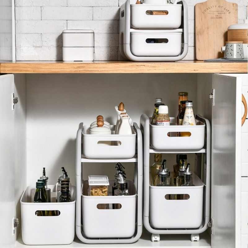 Multi Level Storage Organiser with Wheels, Furniture & Home Living ...