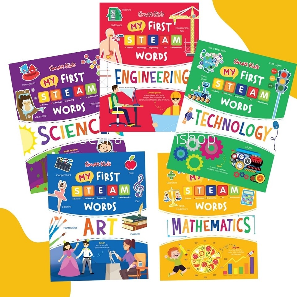 My First STEM STEAM Words Book Reference Science Art Mathematics Math ...