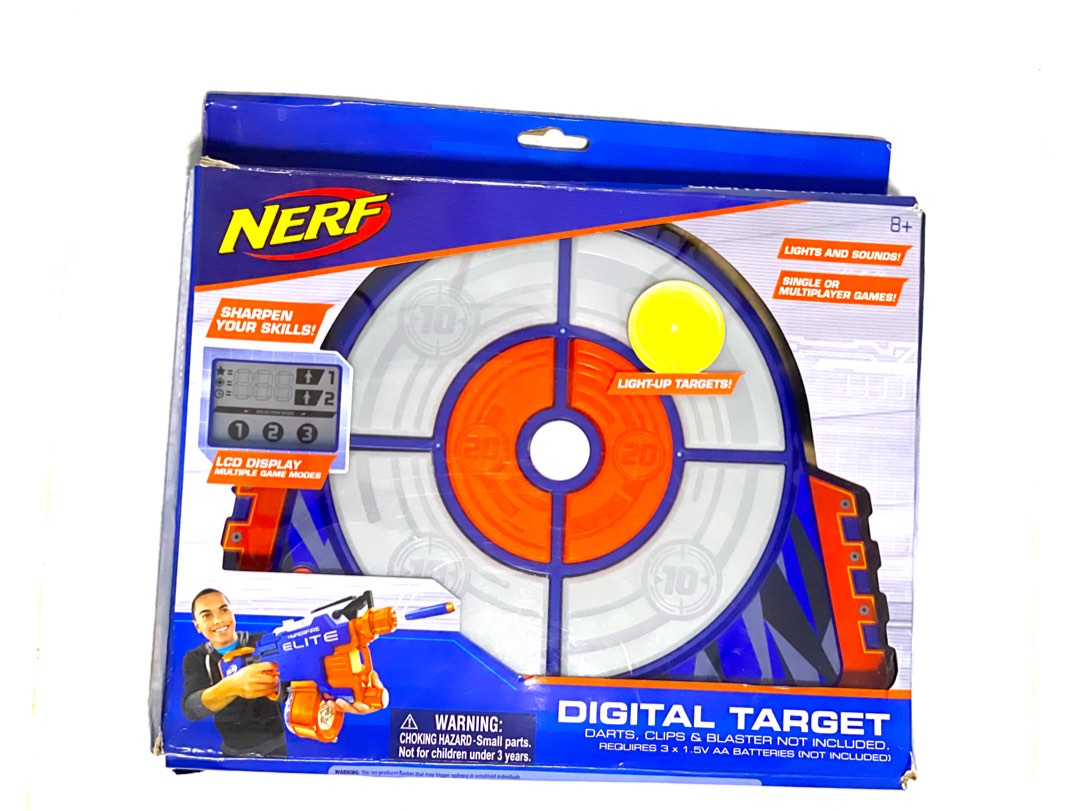 Nerf Elite Score & Strike Digital Target blaster gun game competition ...
