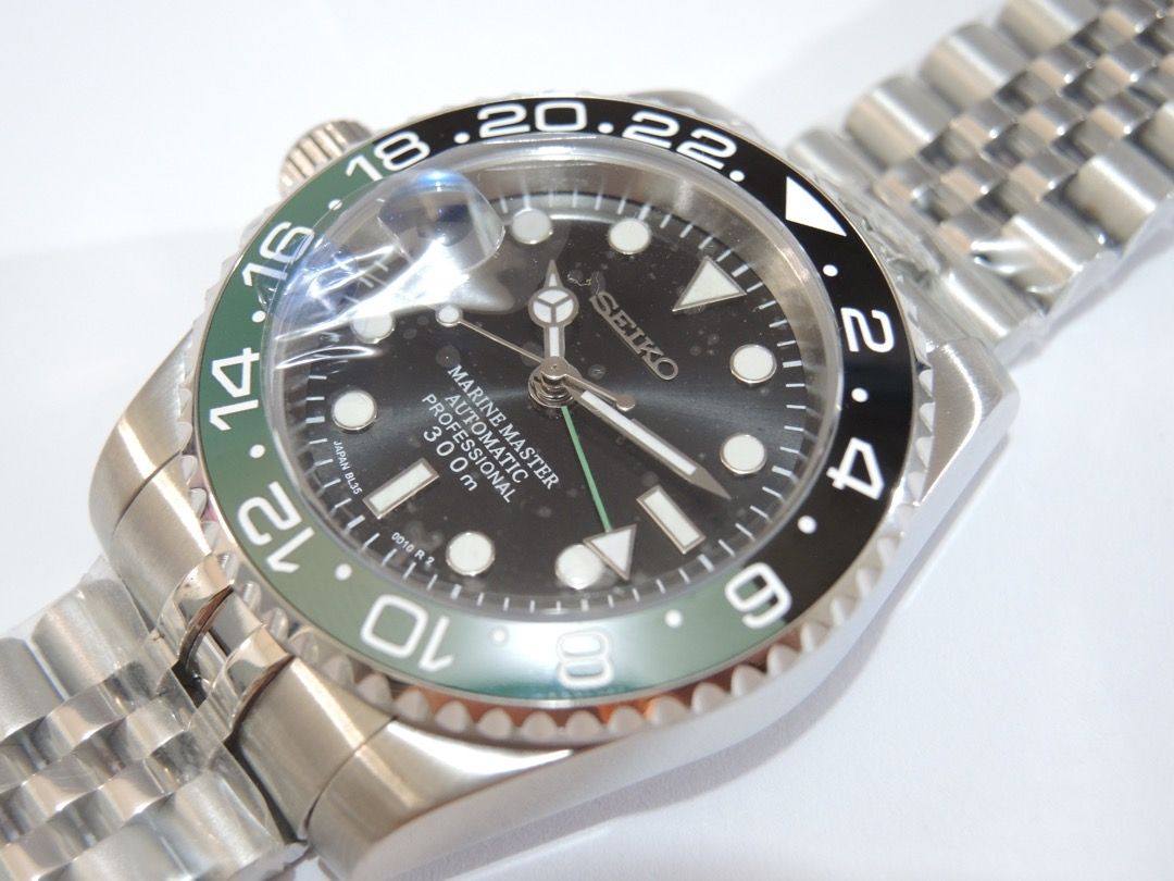 NICE MODIFIED SEIKO "SPRITE LEFTY" GMT MASTER CALIBER NH34 AUTOMATIC ...