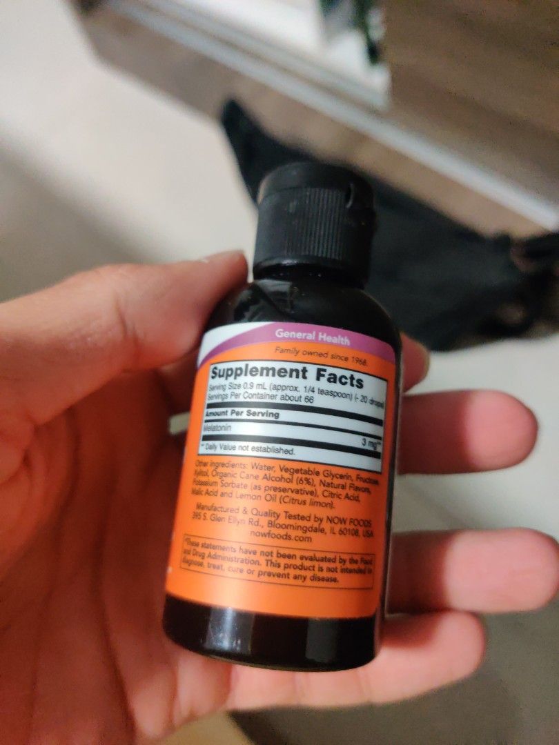 NOW Liquid Melatonin, Health & Nutrition, Health Supplements, Vitamins ...