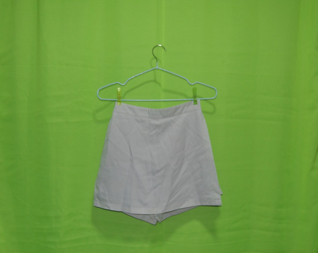 Office Slacks Texture White Palda Short Inside/Skort on Carousell