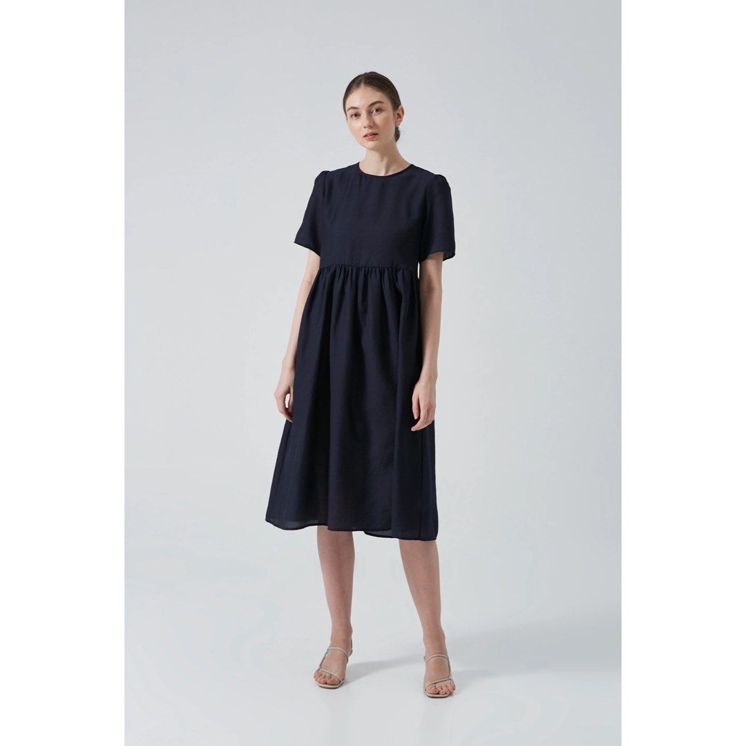 Our Second Nature Textured Organza Midi Dress, Women's Fashion, Dresses ...