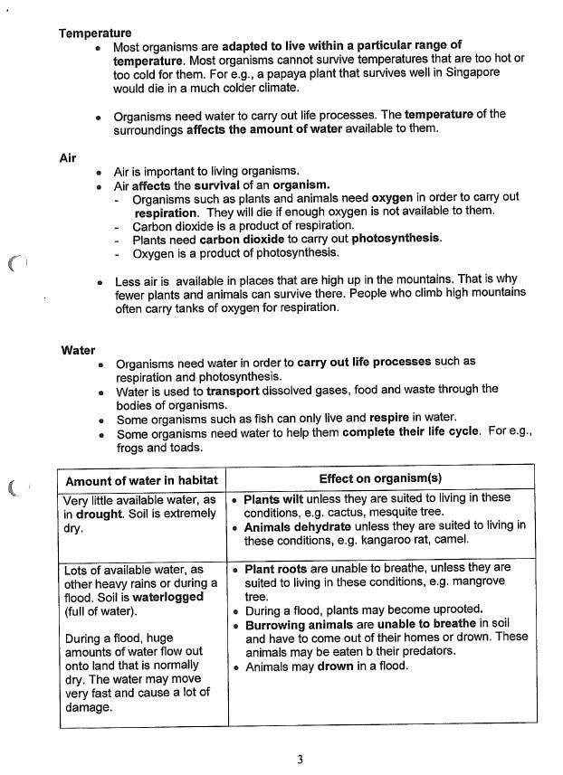 P6 RGPS Science File, notes, worksheets, misconception topical test ...