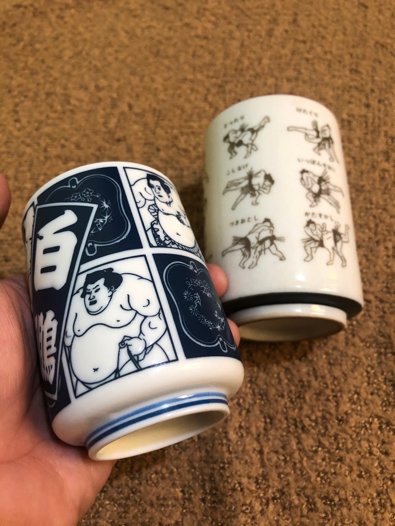 Pair of sumo themed cups, Hobbies & Toys, Memorabilia & Collectibles ... Pair of sumo themed cups, Hobbies & Toys, Memorabilia & Collectibles ...