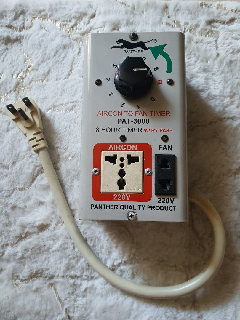 Panther aircon to fan timer, TV & Home Appliances, Electrical, Adaptors ...