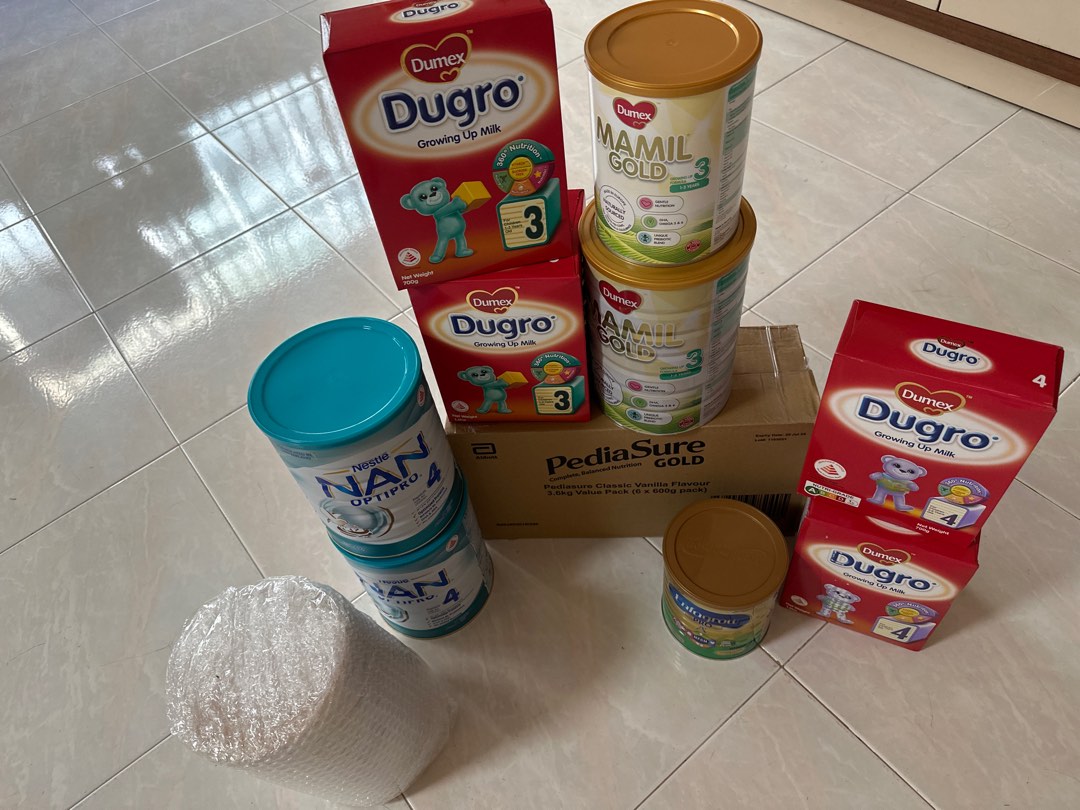 Pediasure 3.6kg / Dumex Mamil Gold stage 3 / 4 / Dugro stage 3 / 4 / 5 ...