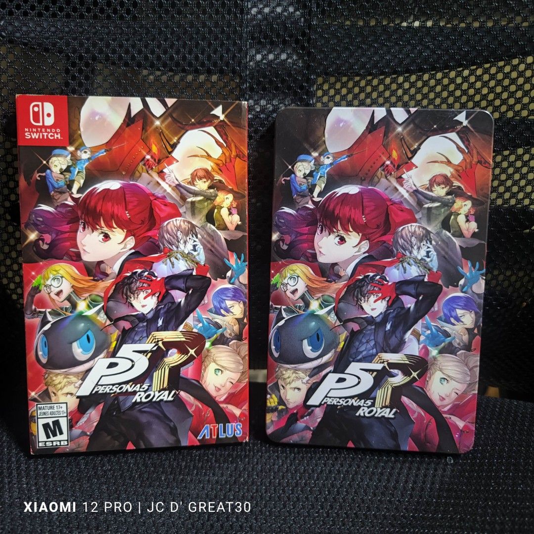 Persona 5 royal with steel case Nintendo switch, Video Gaming, Video ...
