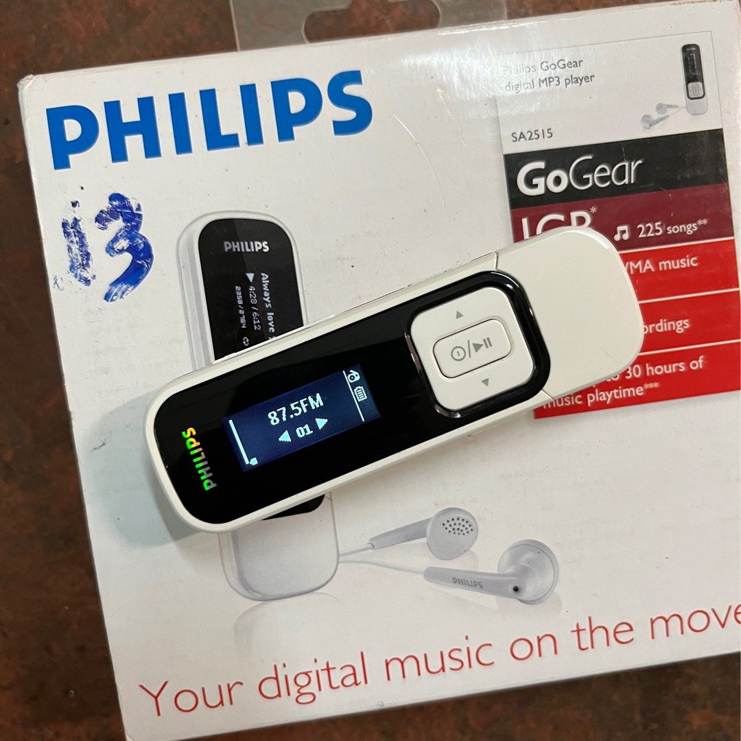 Philips Vintage Digital MP3 Player (SA2515), Audio, Portable Music ...