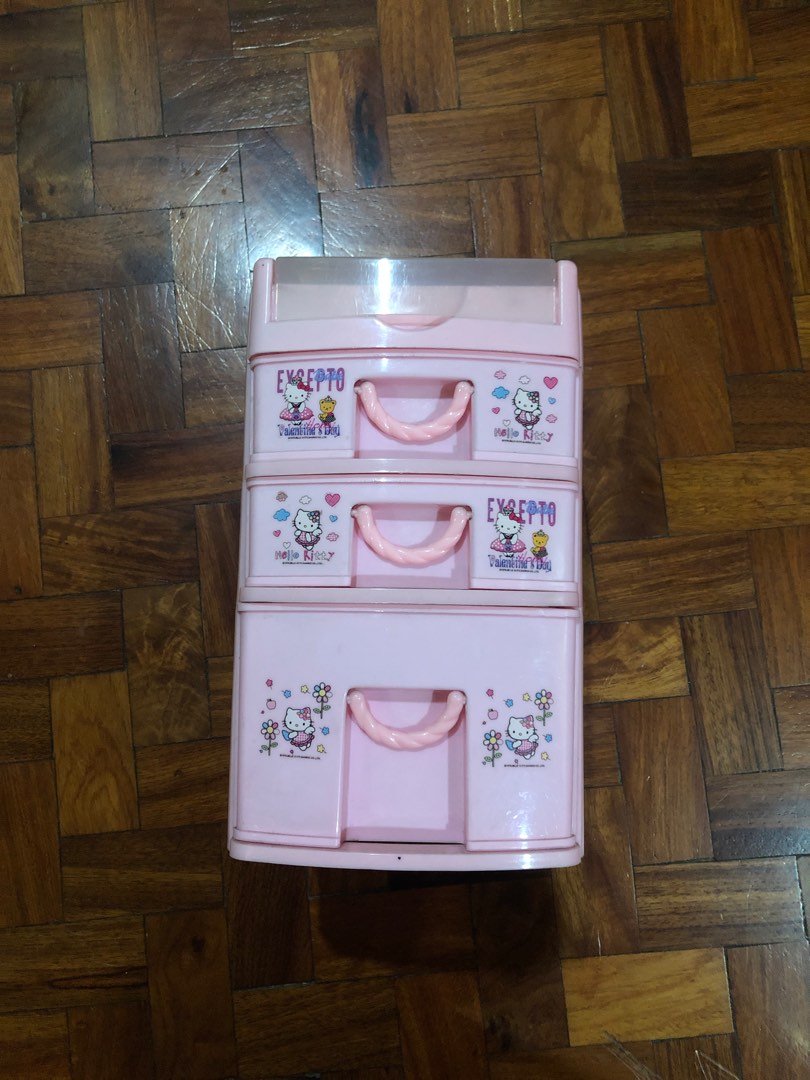 Pink Hello Kitty Coquette Aesthetic Desk Drawer / Organizer on Carousell