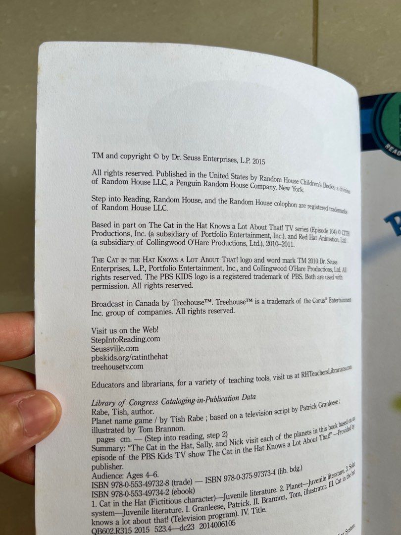 Planet Name Game (Dr. Seuss/Cat in the Hat) (Step into Reading), Hobbies & Toys, Books ...