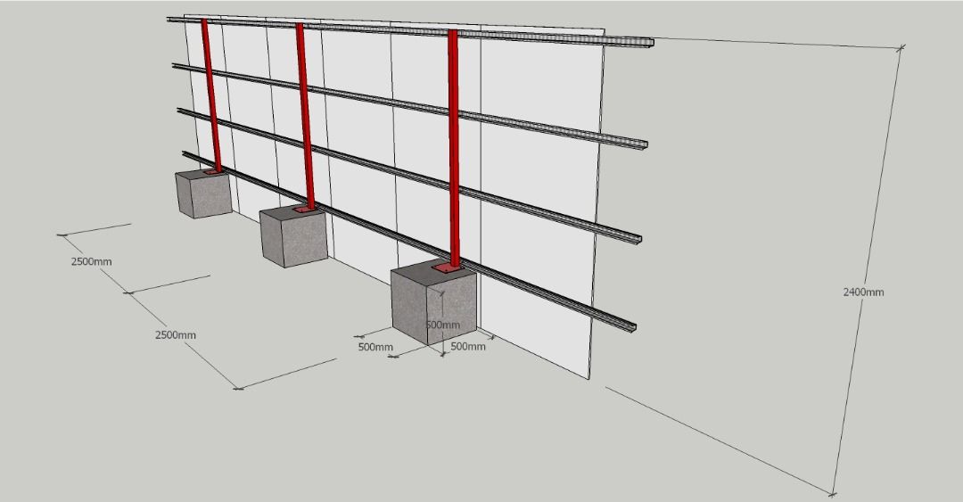 Hoarding works/gypsum board hoarding/metal hoarding/hoarding with ...