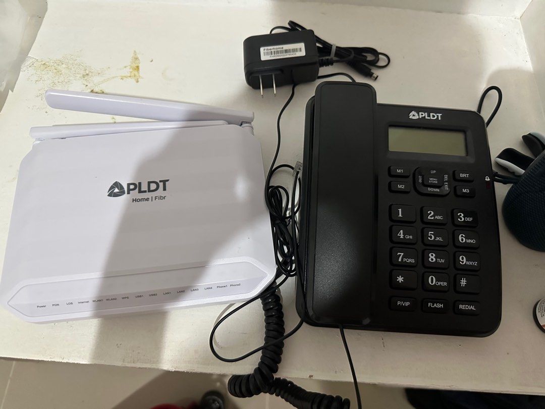PLDT wifi router and phone, Computers & Tech, Parts & Accessories ...