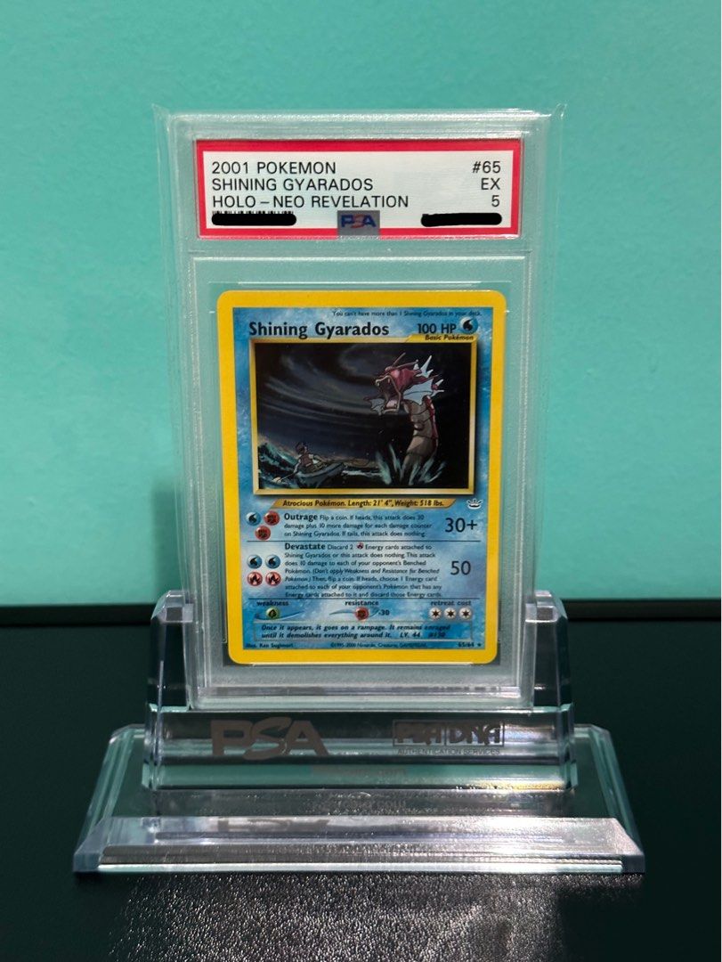 Pokemon Neo Revelation Shining Gyarados PSA 5, Hobbies & Toys, Toys & Games on Carousell
