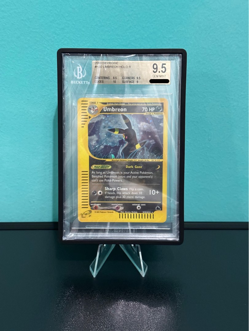 Pokemon Skyridge Umbreon holo rare BGS 9.5, Hobbies & Toys, Toys ...