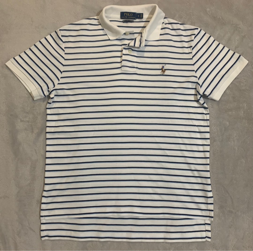Polo Ralph Lauren Striped Polo Shirt Pima Soft Touch, Men's Fashion, Tops & Sets, Tshirts & Polo ...