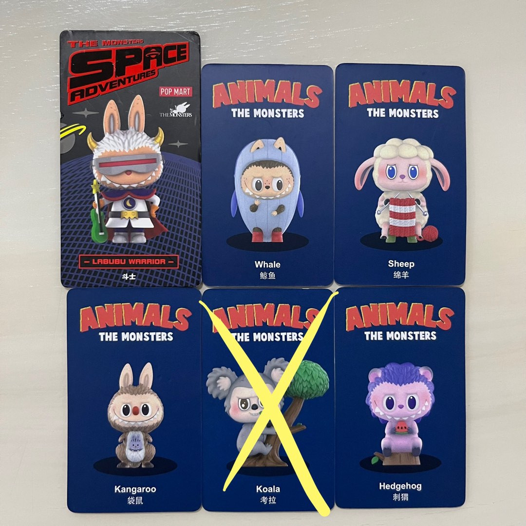 Popmart Labubu Animals, Space Adventures Clearance, Hobbies & Toys ...
