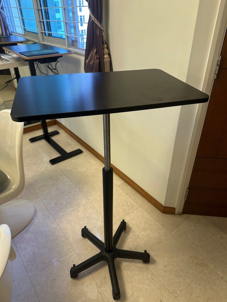 Portable height adjustable table, Furniture & Home Living, Furniture ...