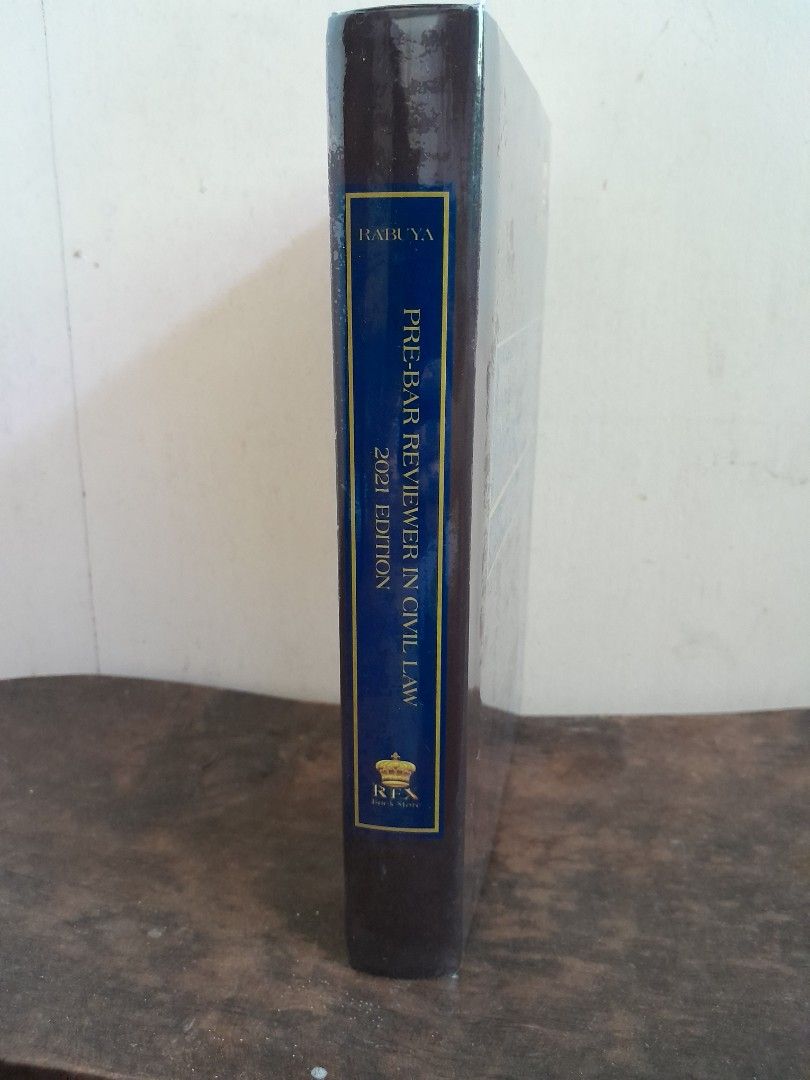 PRE-BAR REVIEWER IN CIVIL LAW (2021 EDITION) : ELMER RABUYA, Hobbies ...