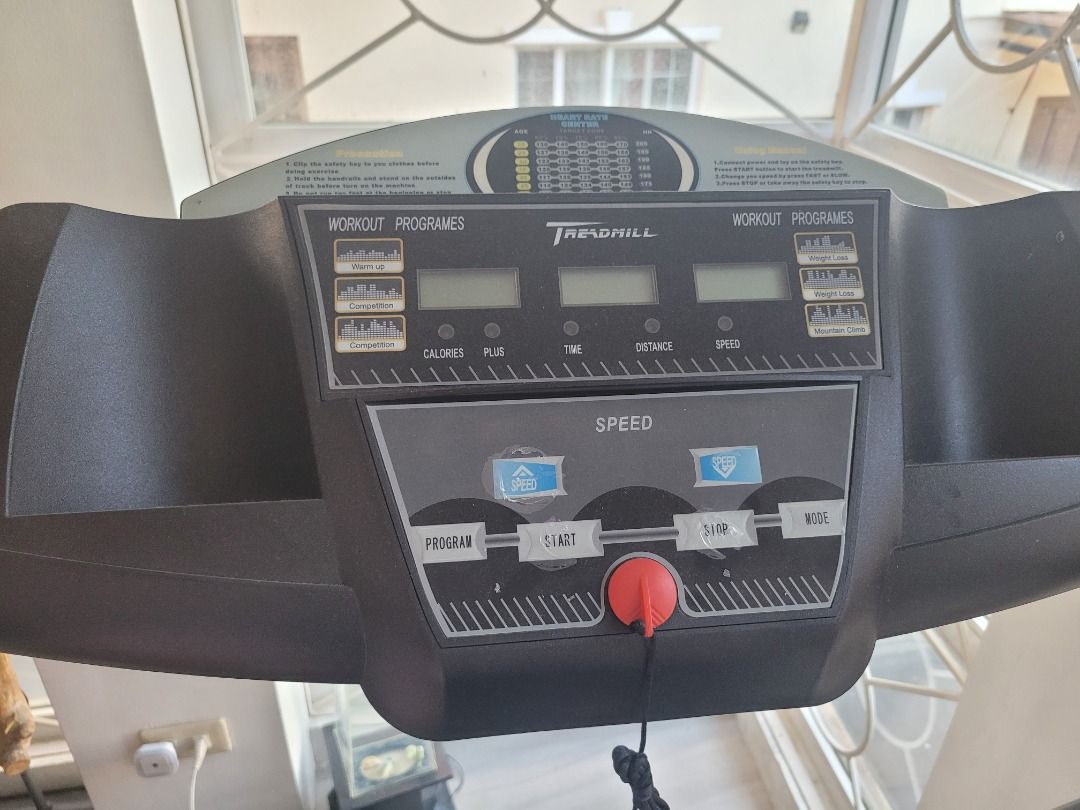 Questor foldable motorized treadmill, Sports Equipment, Exercise ...