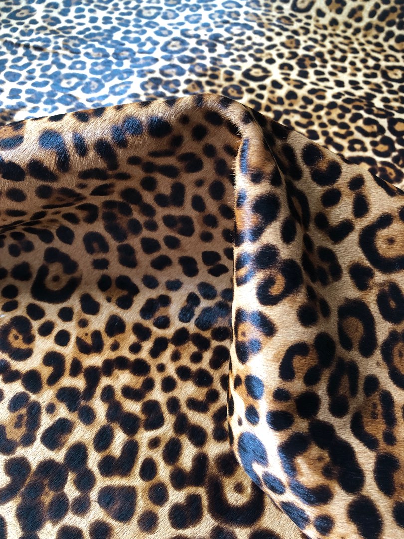 Real CowHair Leather -Jaguar print, Hobbies & Toys, Stationery & Craft ...