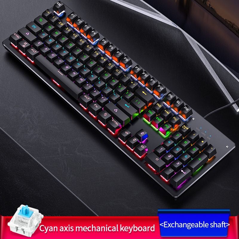 Real RGB Mechanical Keyboard Changeable Switch Gaming Keyboard RGB Keyboard for Gaming Office ...