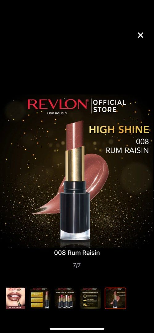 Revlon Super Lustrous Glass Shine Lipstick (Rum & Raisin), Beauty ...