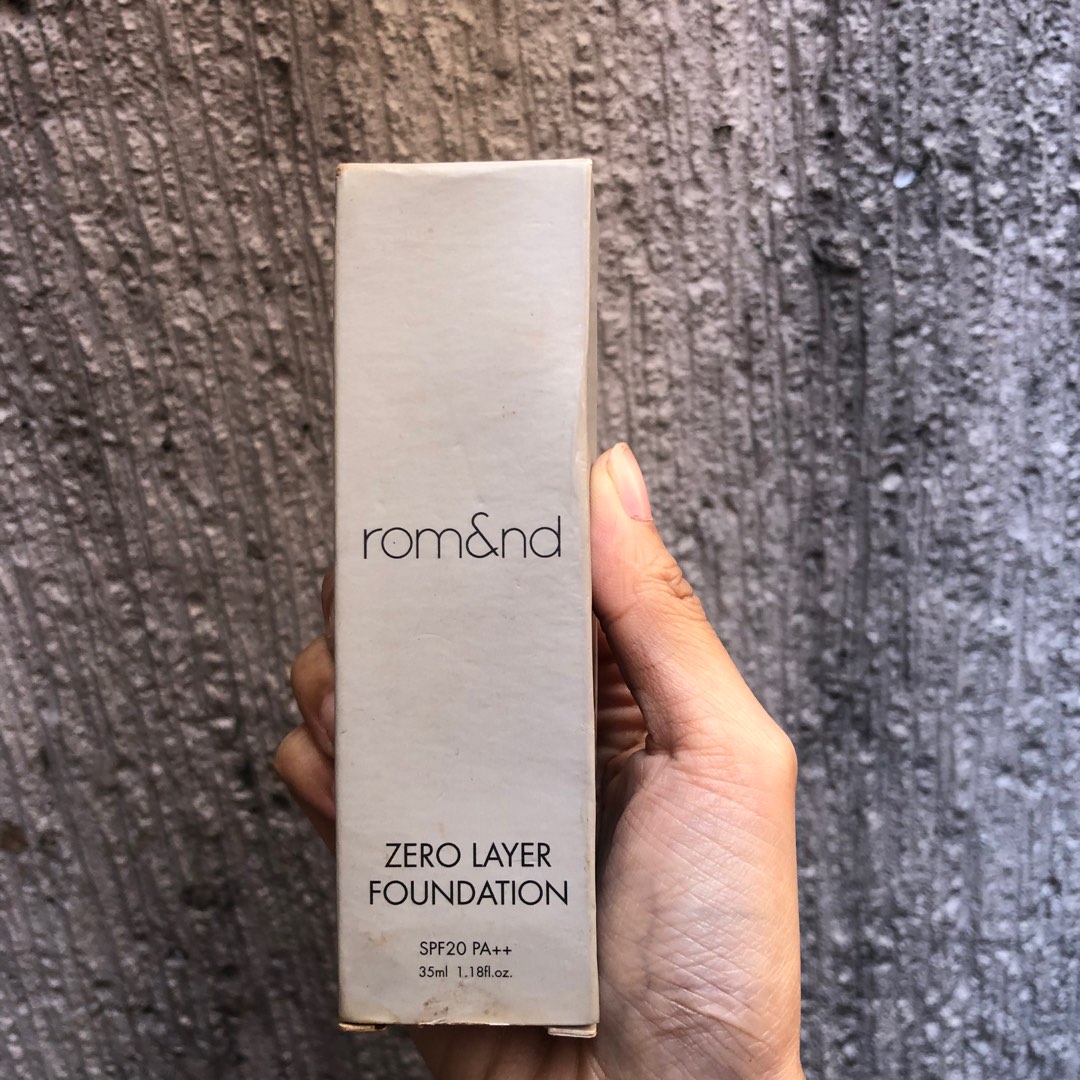 rom&nd zero layer foundation, Beauty & Personal Care, Face, Makeup on Carousell