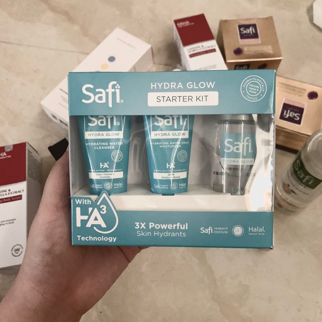 Safi Hydra Glow starter kit, Kesehatan & Kecantikan, Kulit, Sabun ...