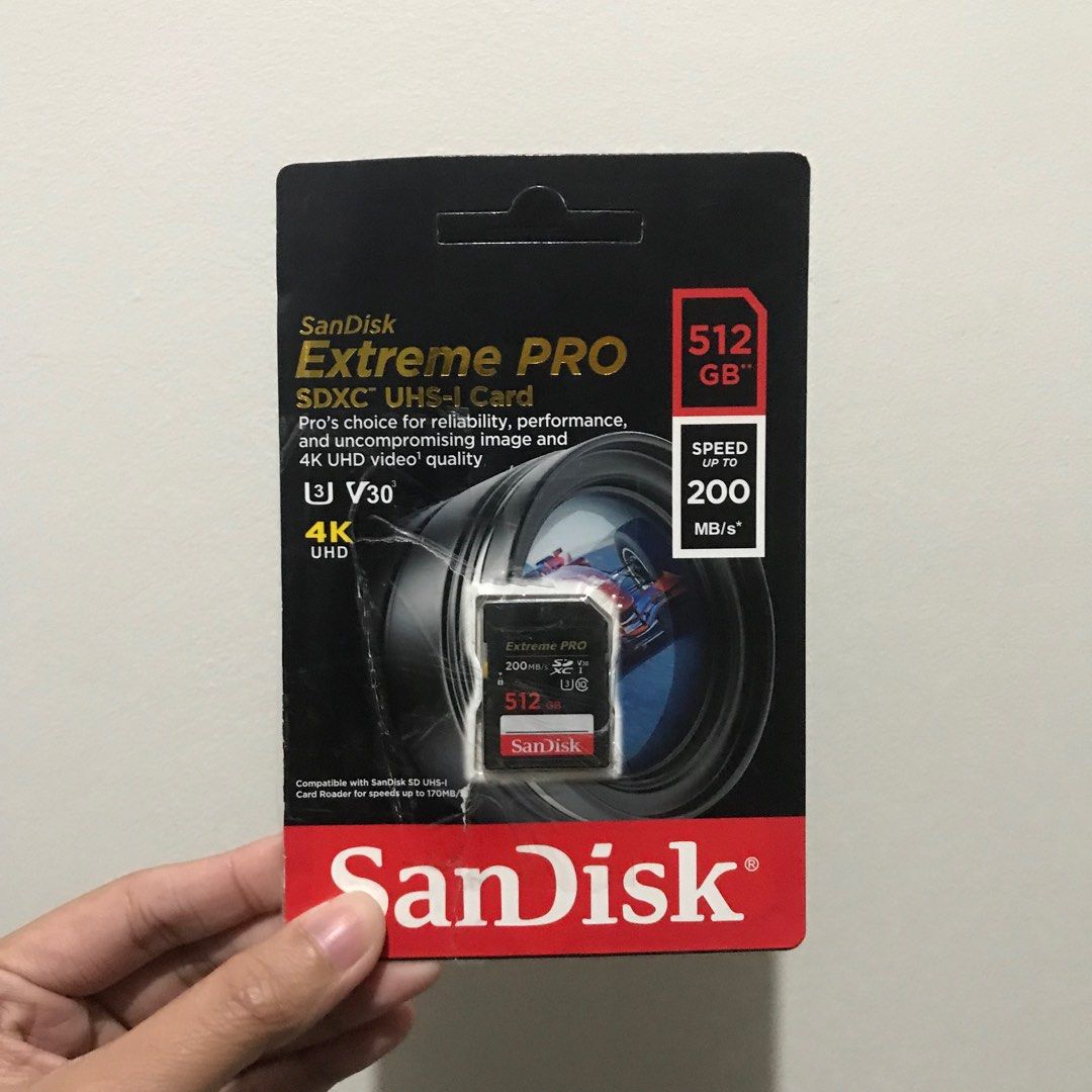 SanDisk Extreme Pro 512GB SD Card, Mobile Phones & Gadgets, Mobile & Gadget Accessories, Memory ...