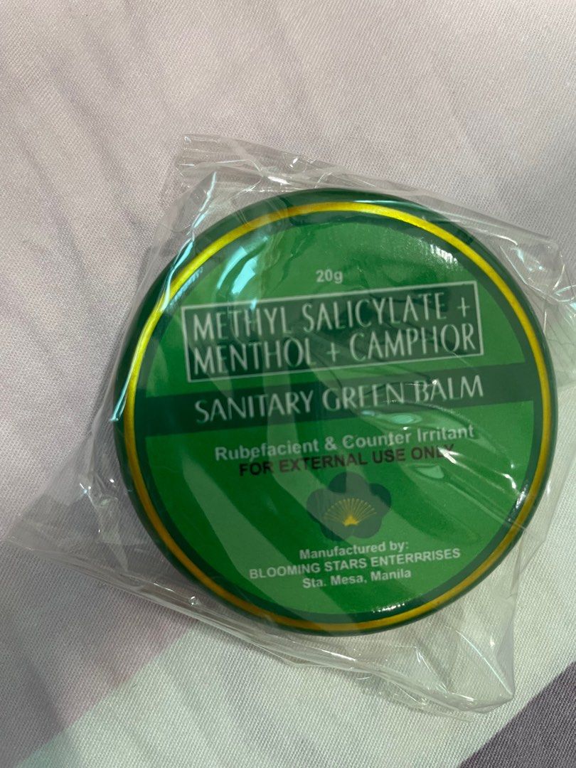 Sanitary Green Balm 20g, Beauty & Personal Care, Bath & Body, Body Care on Carousell