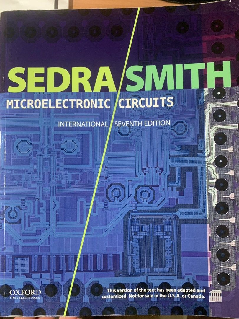 Sedra Smith Microelectronic Circuits, 7/e 電子學原文書, 書籍、休閒與玩具, 書本及雜誌, 教科書 ...