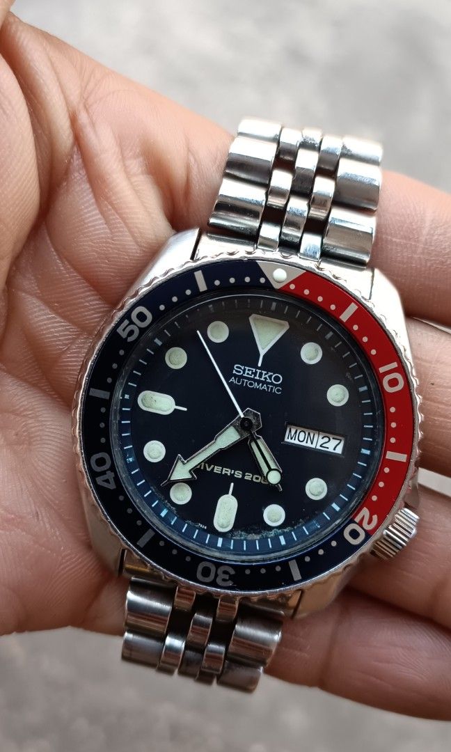 Seiko Divers Pepsi (Skx009), Men's Fashion, Watches & Accessories ...
