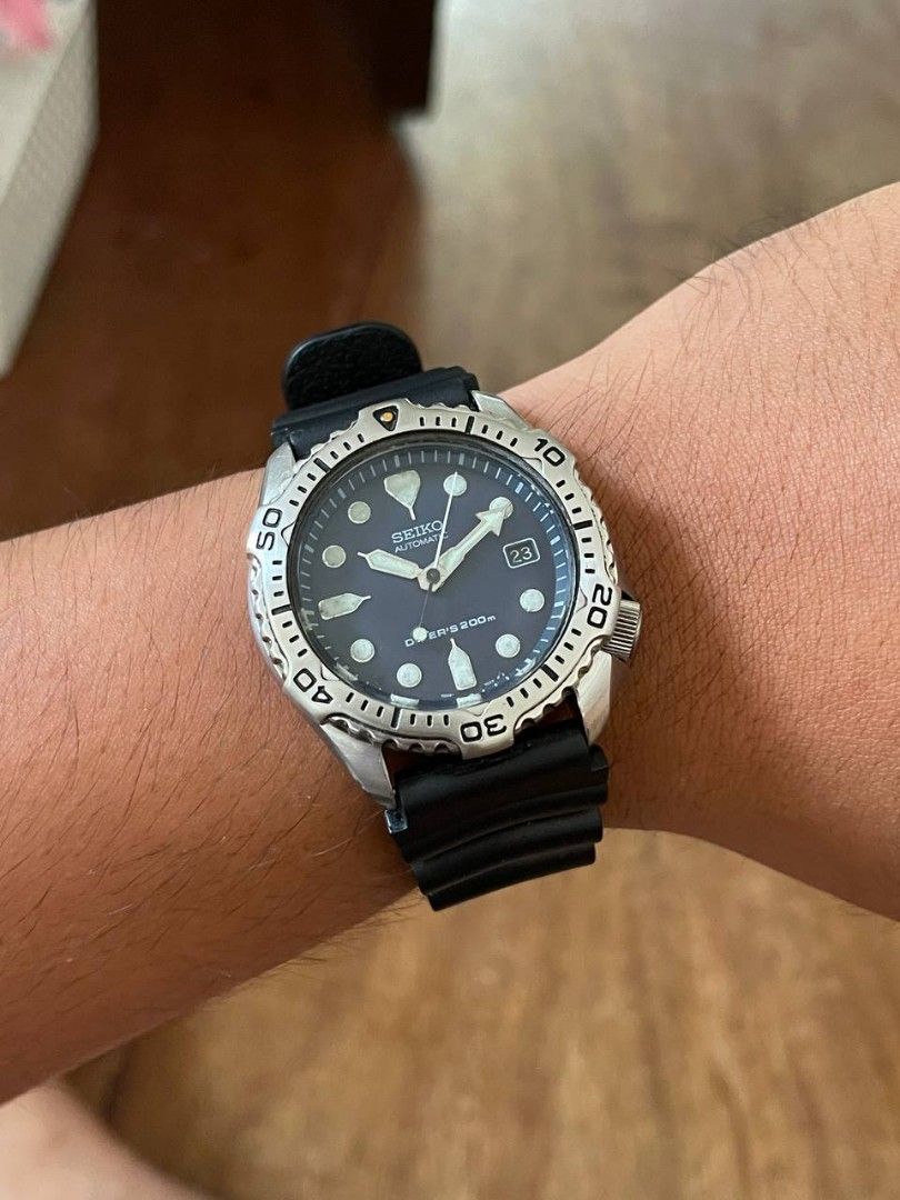 Seiko Rare Blue Transitional Diver 7002-7020, Men's Fashion, Watches ...