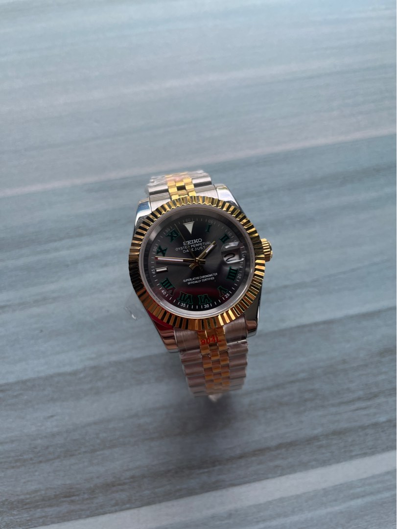 Seiko Two Tone Wimbledon Mod, Luxury, Watches on Carousell