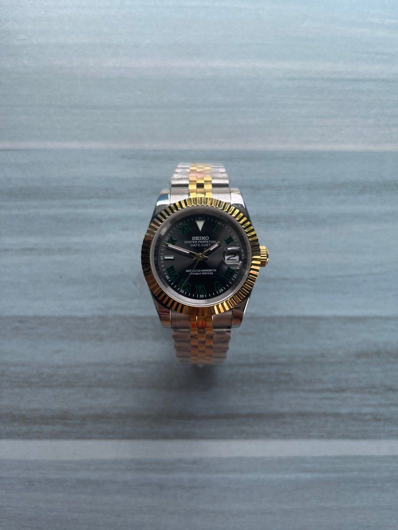 Seiko Two Tone Wimbledon Mod, Luxury, Watches on Carousell