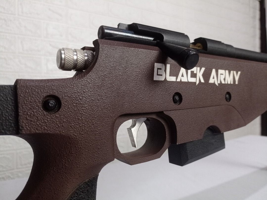 Senapan Angin PCP ruger awm black army turbo tactical, Olah Raga ...