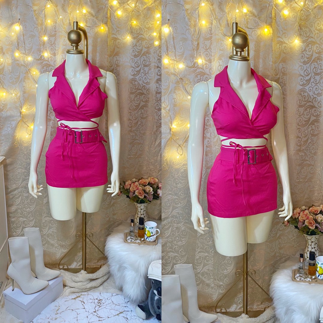 Sexy coords hotpink, Women's Fashion, Dresses & Sets, Sets or ...
