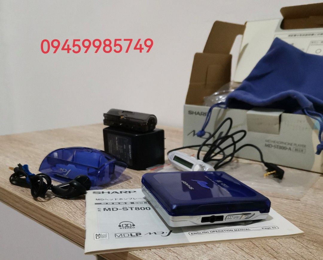 SHARP MD PLAYER MD-ST800-A, Audio, Portable Audio Accessories on Carousell