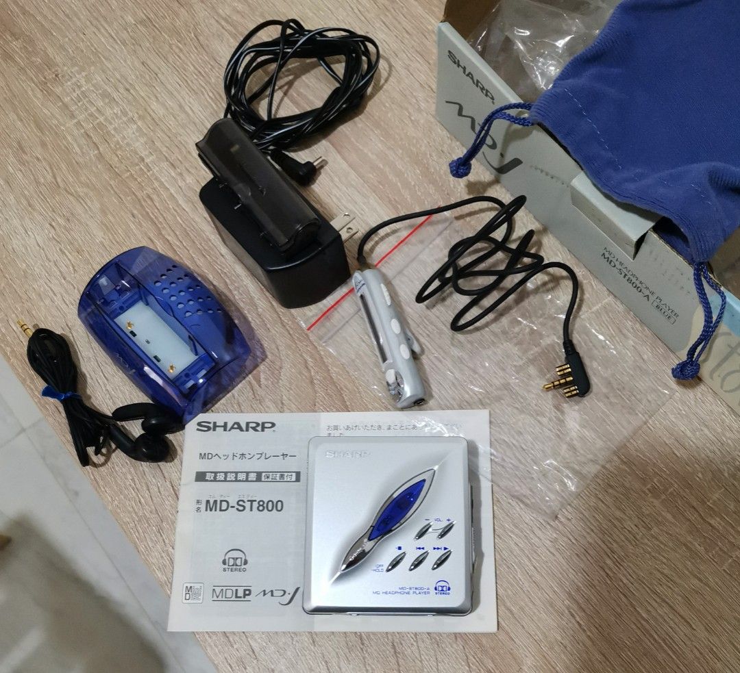 SHARP MD PLAYER MD-ST800-A, Audio, Portable Audio Accessories on Carousell