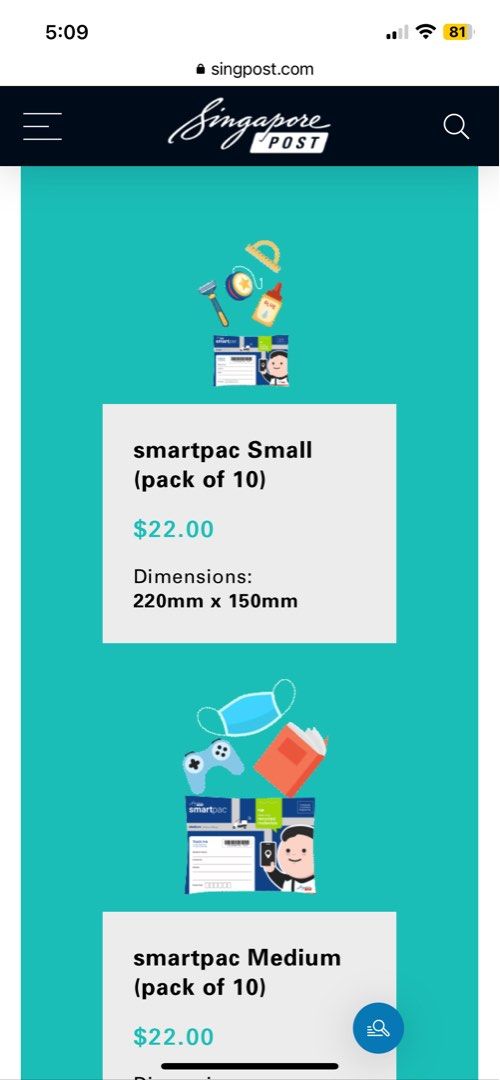 Singpost SmartPac Small, Hobbies & Toys, Stationery & Craft, Craft ...