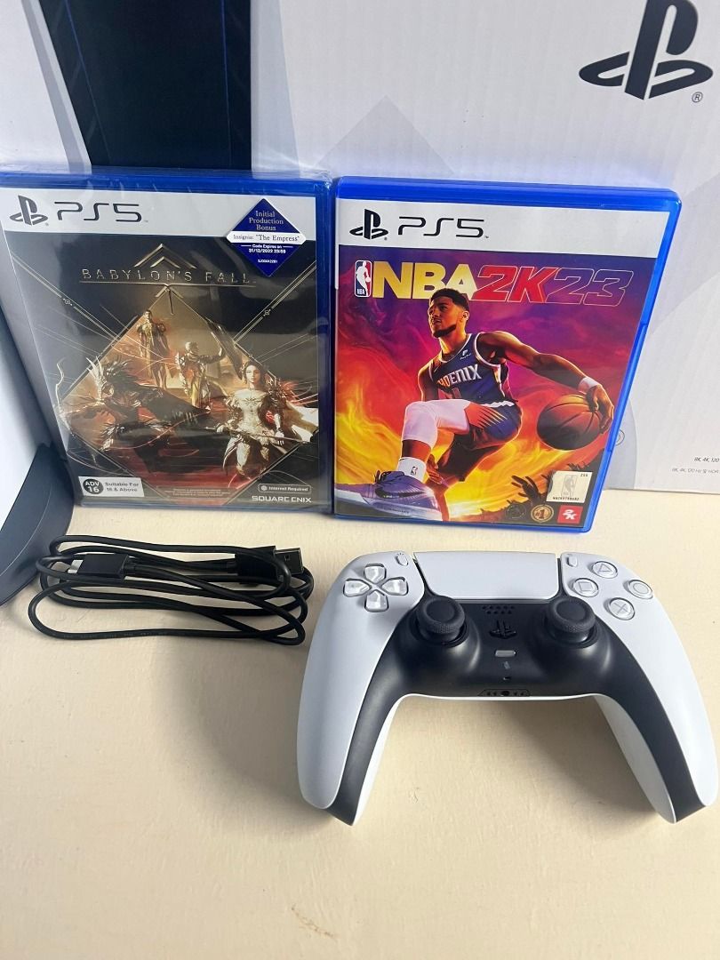 Sony Playstation 5 / PS5 Console Disc Edition with NBA 2k23 and Babylon ...