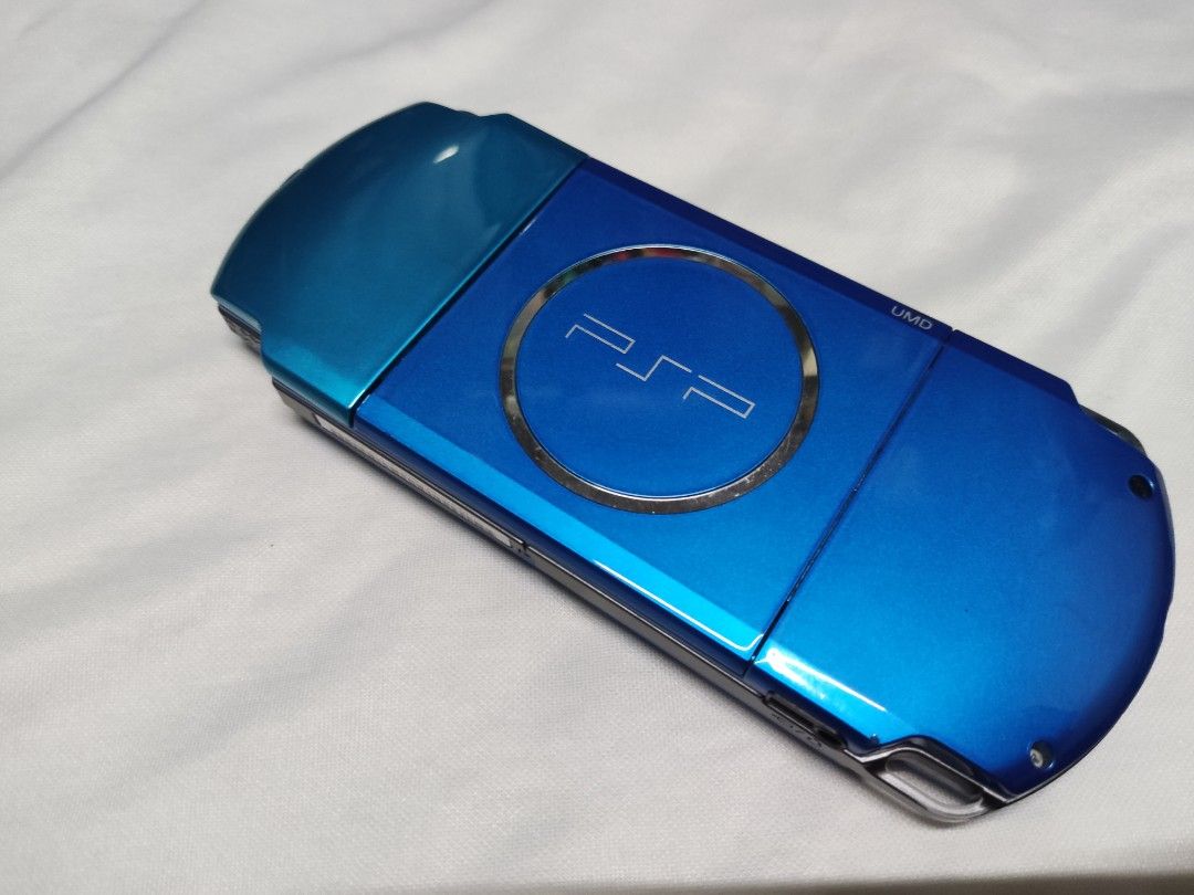 Sony PSP 3000 Metallic Blue, Video Gaming, Video Game Consoles, PlayStation on Carousell
