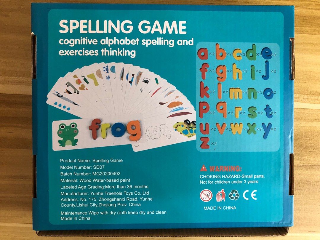 Spelling game set, Hobbies & Toys, Toys & Games on Carousell