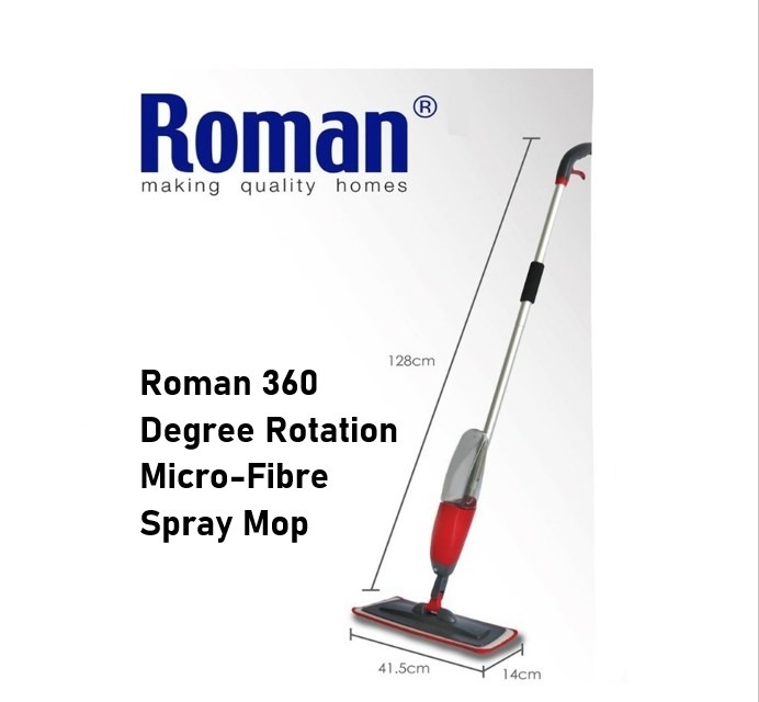 Roman 360 Degree Rotation Micro-Fibre Spray Mop. Discounted., TV & Home ...