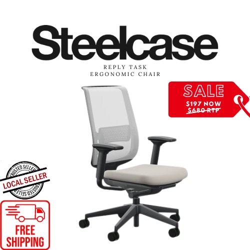 STEELCASE REPLY TASK CHAIR Ergonomic Office Chair, Furniture & Home ...