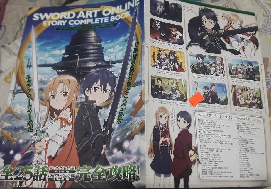 Sword Art Online SAO - Story Complete Book, Hobbies & Toys, Memorabilia ...